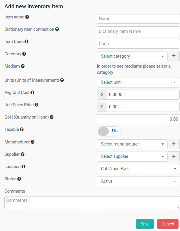 Set Up Your Inventory